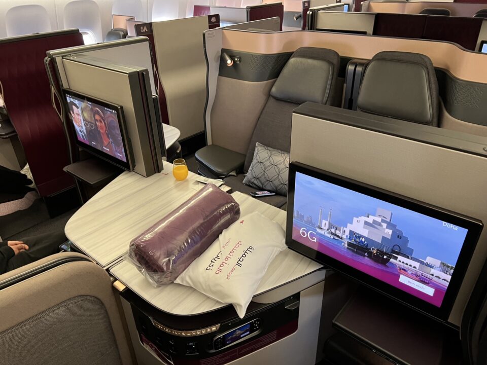 Qatar Airways Qsuite Review — 777 from DOH to JFK