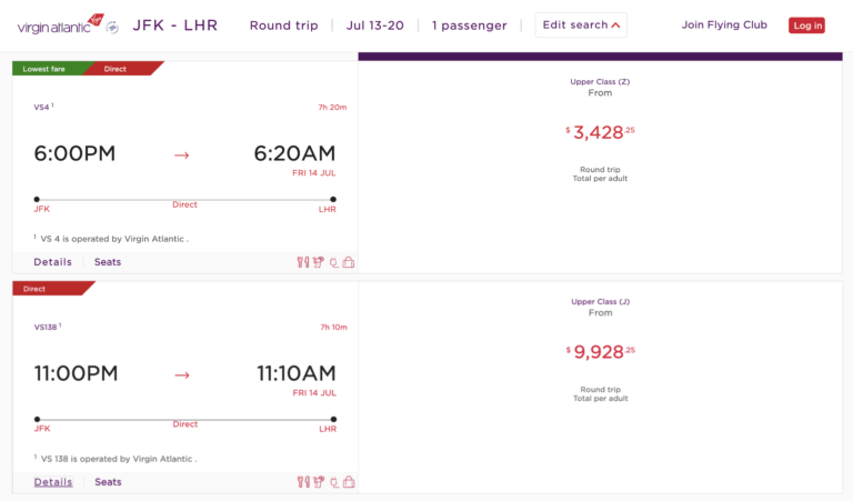 Virgin Atlantic Upper Class Review — A350 from JFK to LHR