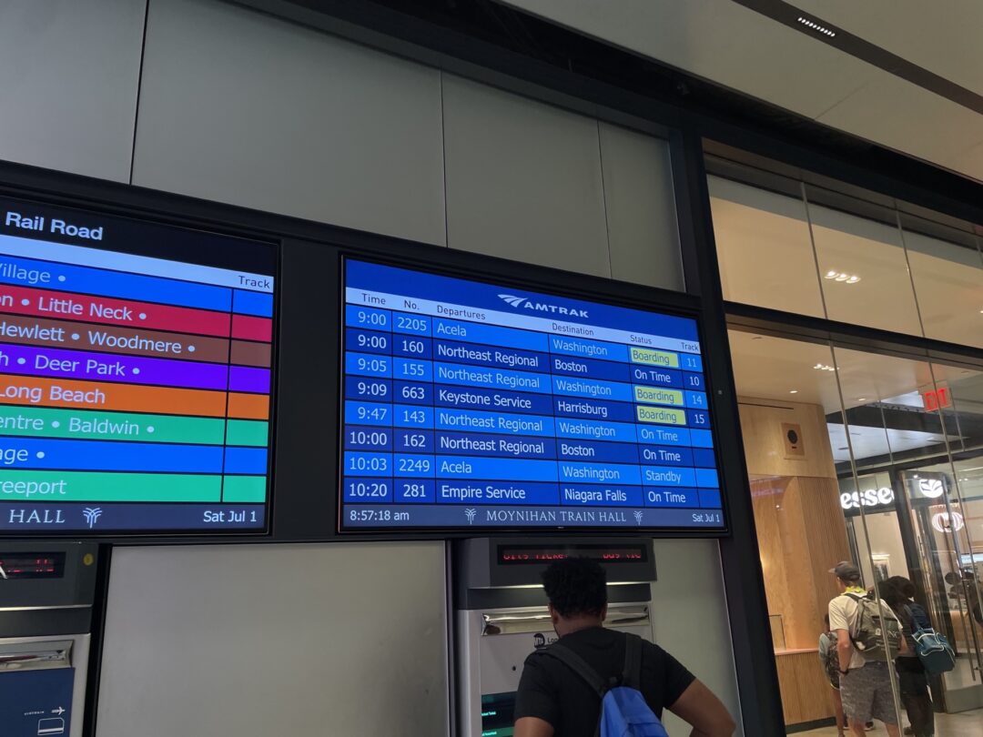 Taking the Amtrak Train from NYC to Boston