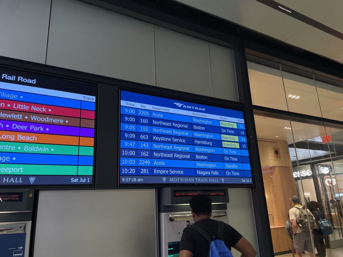 Taking the Amtrak Train from NYC to Philadelphia