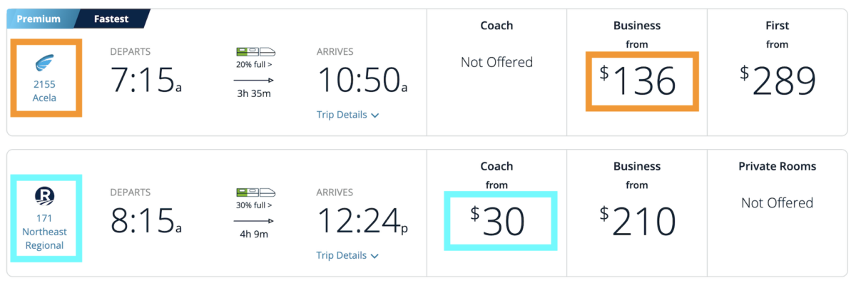 Taking the Amtrak Train from NYC to Boston