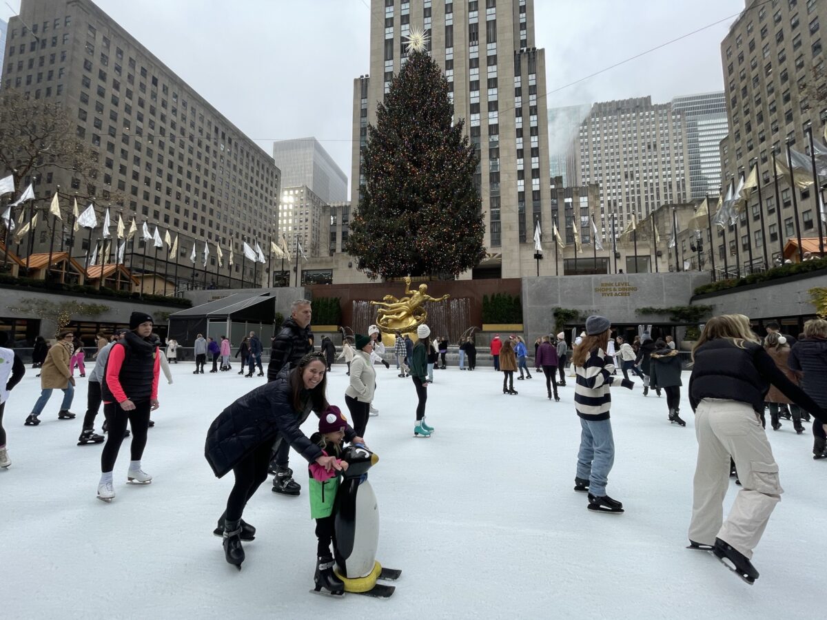 Ice Skating At Rockefeller Center with a Toddler
