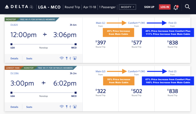 Delta First Class vs Comfort Plus | Which Upgrade is Worth it
