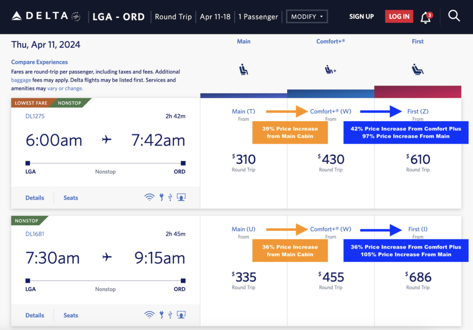 Delta First Class vs Comfort Plus | Which Upgrade is Worth it