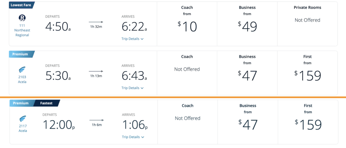 Taking the Amtrak Train from NYC to Philadelphia