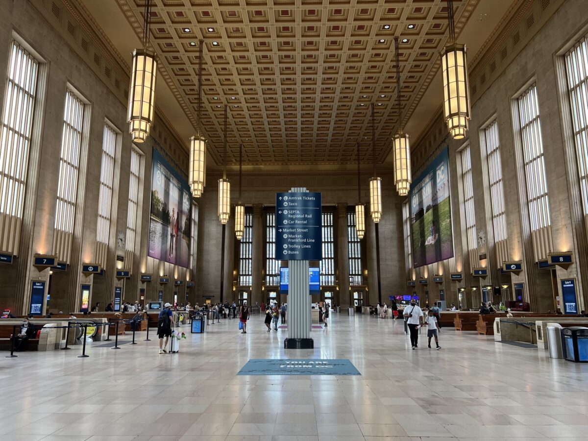 Taking the Amtrak Train from NYC to Philadelphia