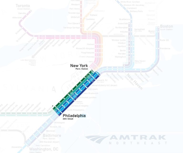Taking the Amtrak Train from NYC to Philadelphia